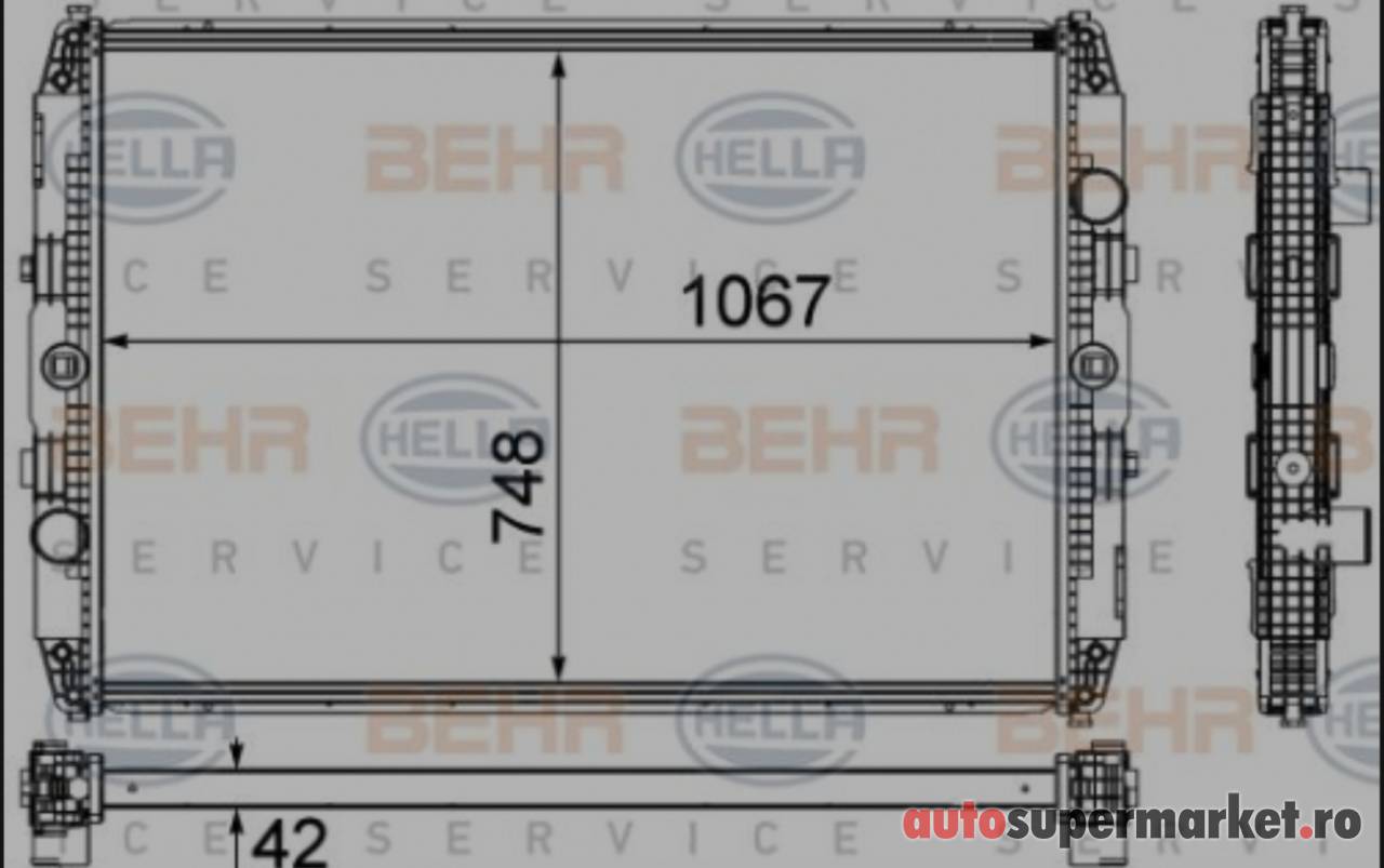 Anunt piese, accesorii MAN LION`S RADIATOR, ENGINE COOLING - 8MK 376 ...